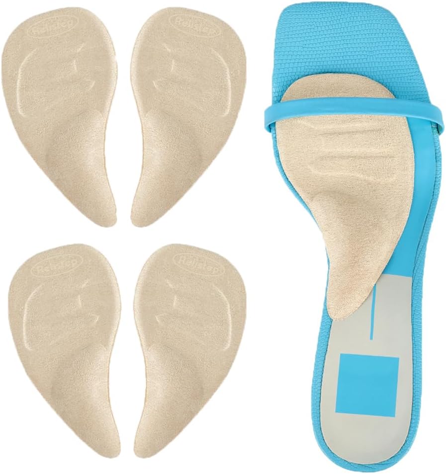 Amazon.com: Relistep 2 Pairs Arch Forefoot Pads Reduce Women's ...
