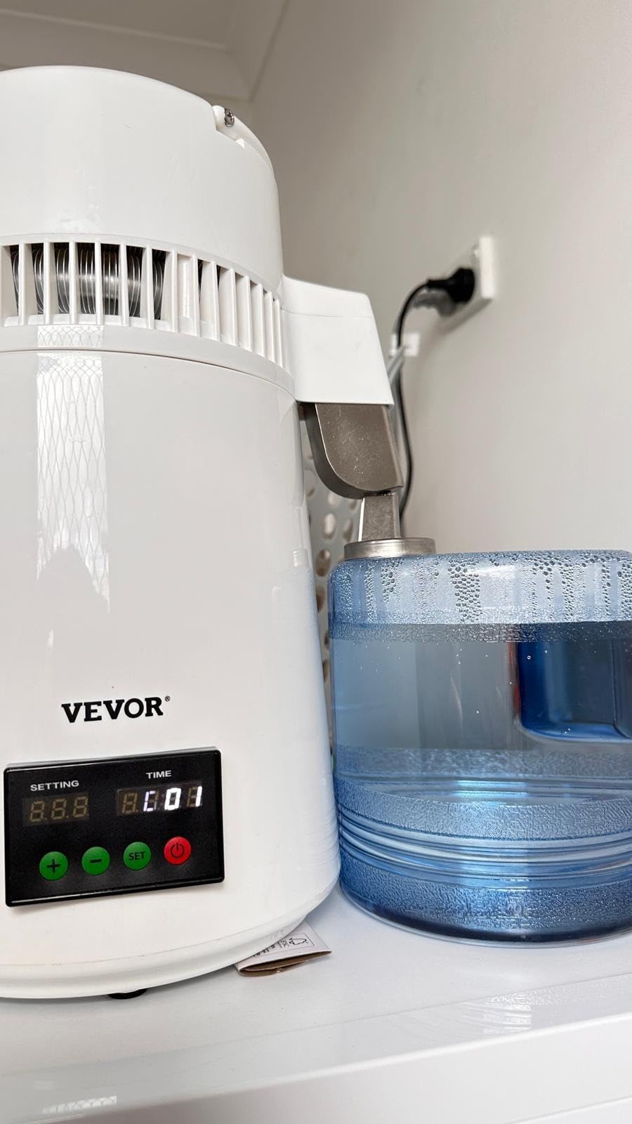 VEVOR 4L Water Distiller,0.3Gal/H, Distilled Water Maker Machine 750W 0 ...