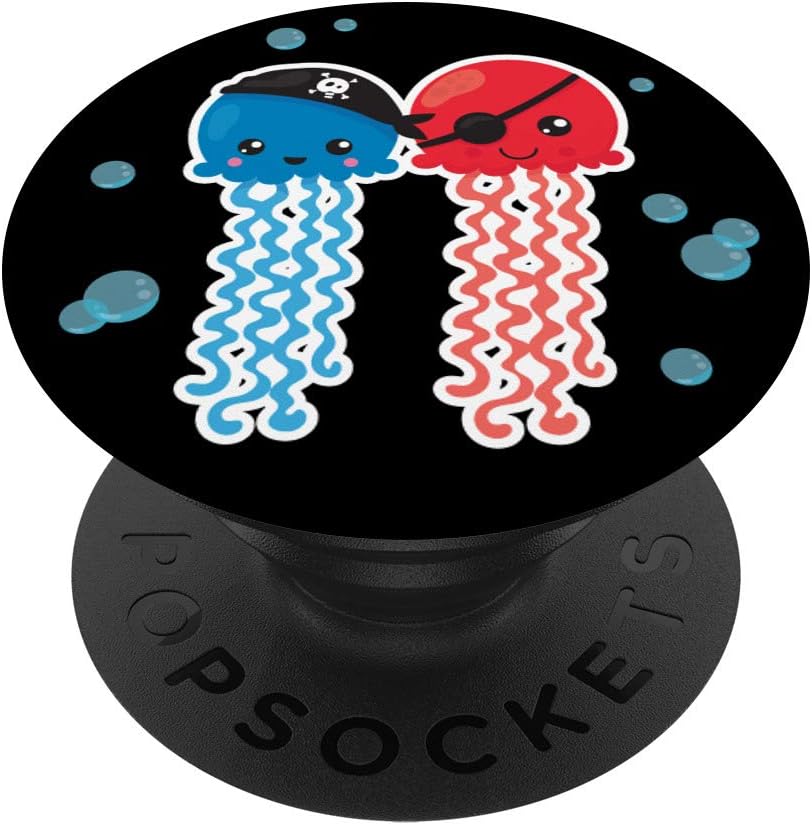 Amazon.com: Pirate Jellyfish Funny Kids Boys Cute Kawaii PopSockets ...