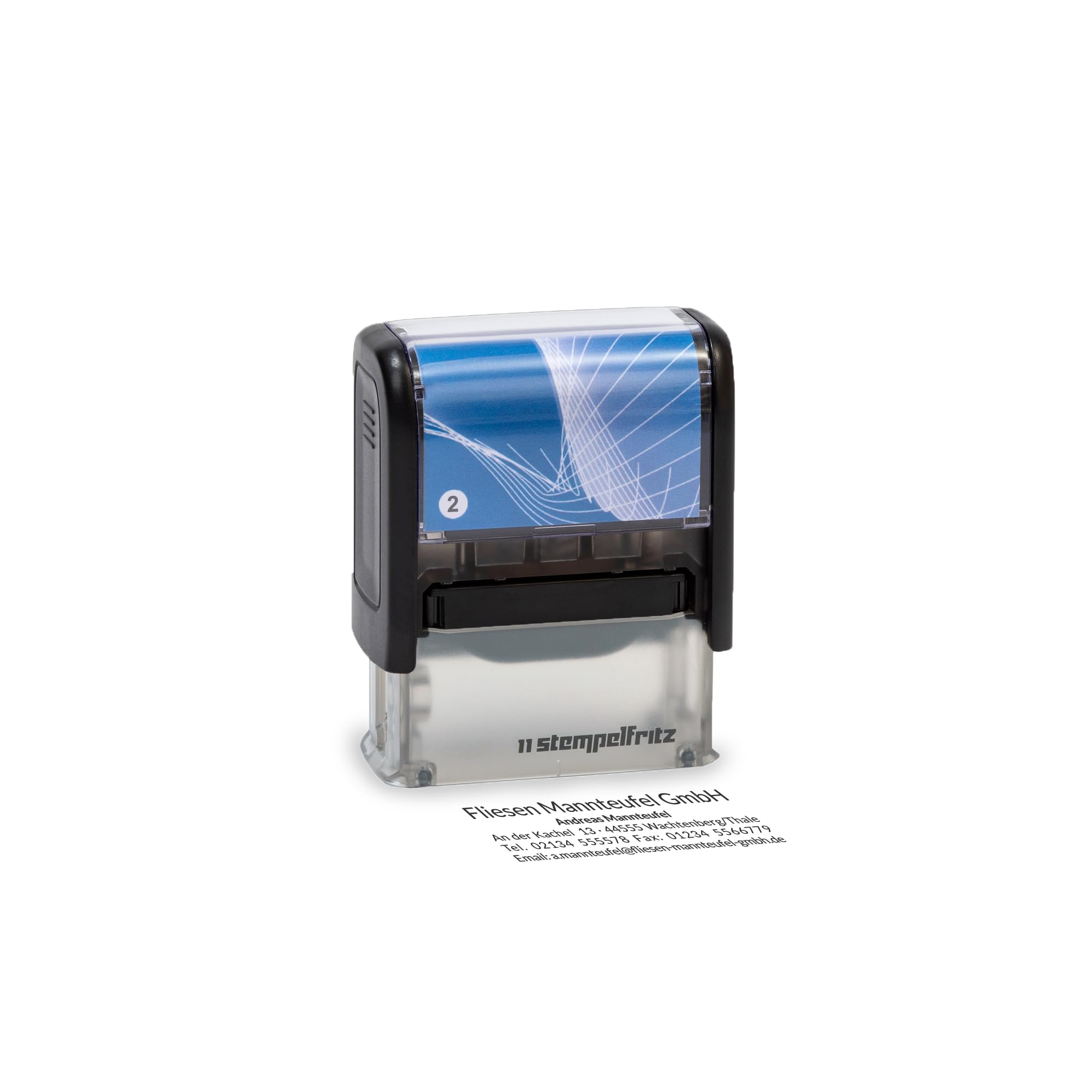 Selbstfärbender Stempel stempelfritz Gr.2 direkt hier Erstellen ...