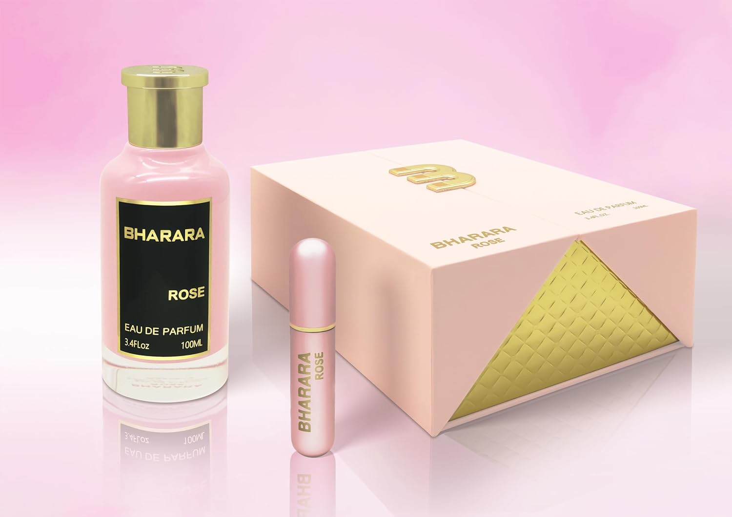 Amazon.com : Bharara Rose 3.4 Fl Oz / 100 Ml EDP SP W : Beauty ...
