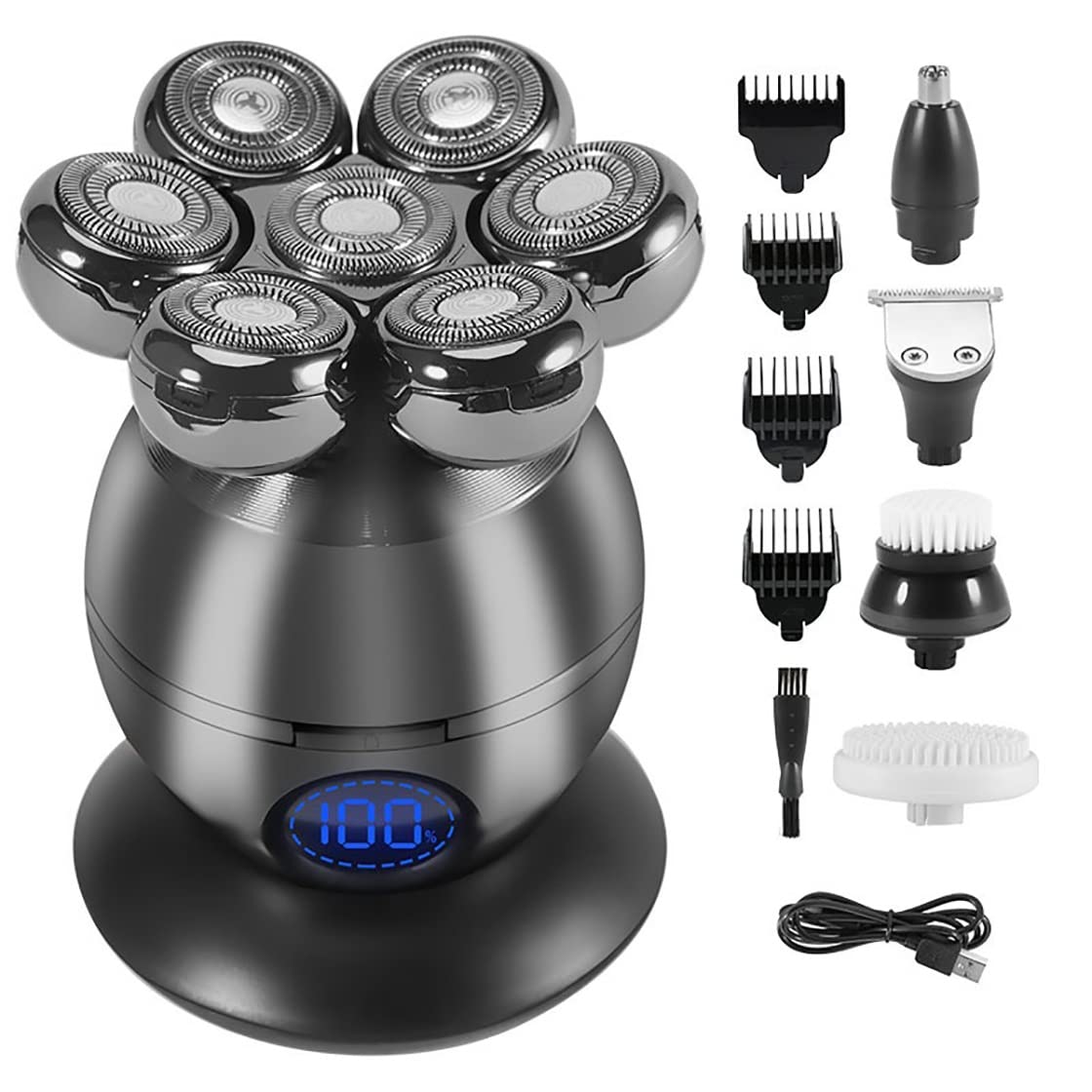 Amazon.com: Head Shavers for Bald Men, 5 In 1 Men's 7D Rechargeable ...