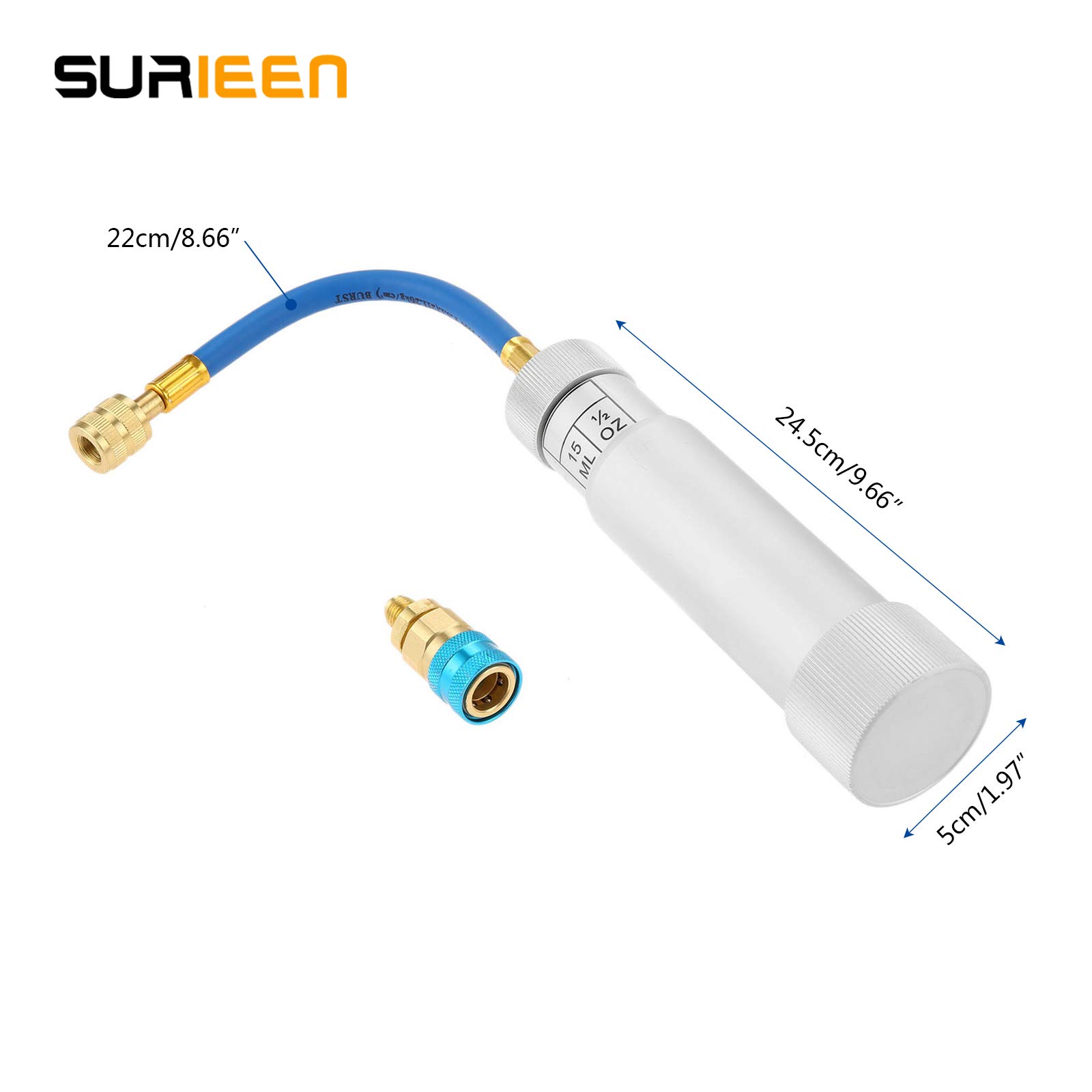 Snapklik.com : AC Dye Oil Injector, HVAC Oil Dye Injector