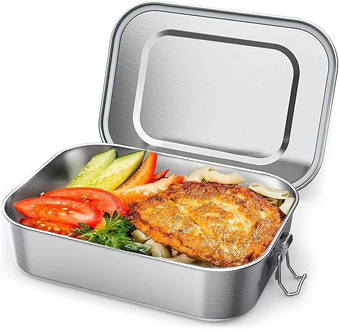 OITUGG Metal Lunch Box - 550ml Stainless Steel Lunch Box for Kids and ...