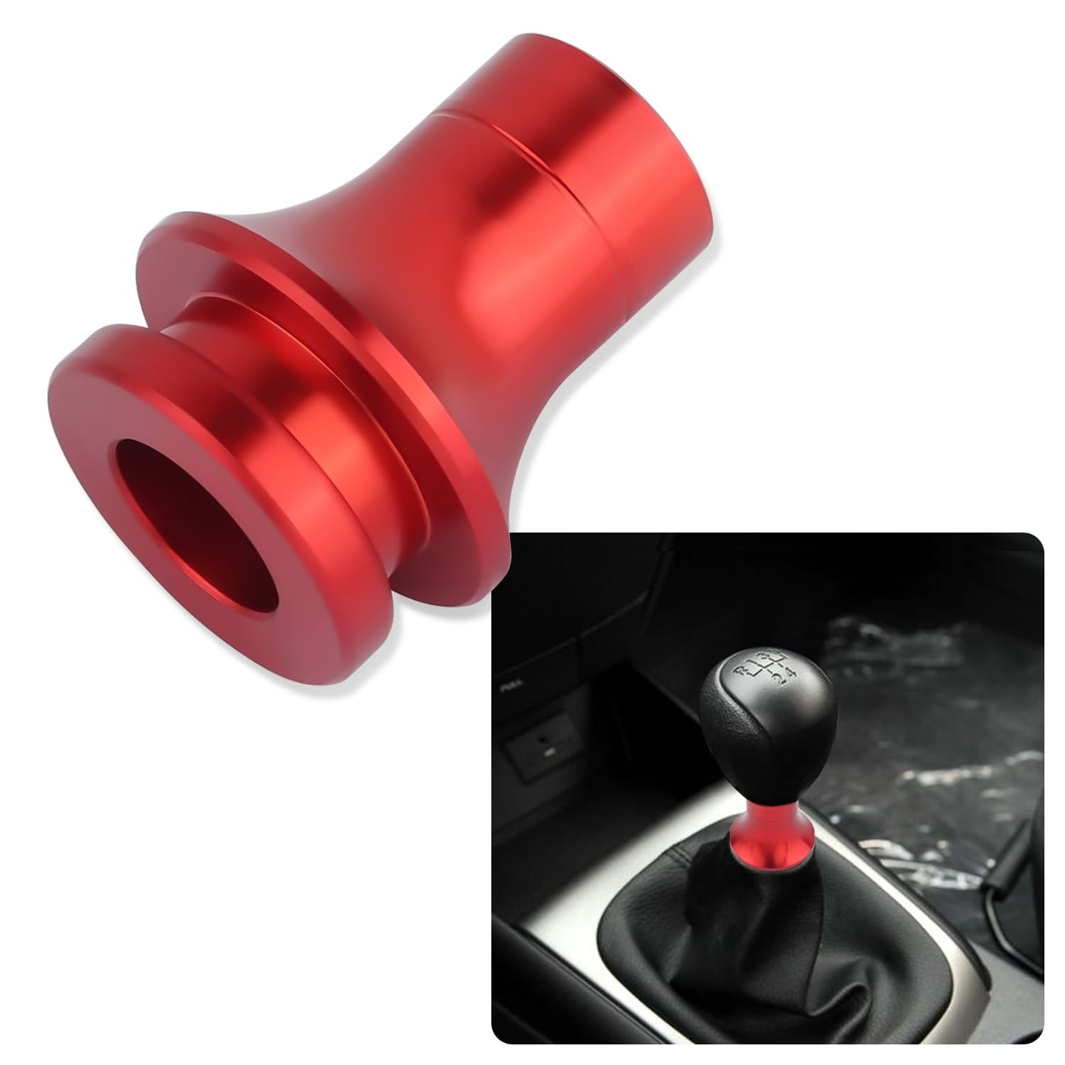 Amazon.com: M10x1.25 Car Gear Shift Knob Adapter,Aluminum Alloy Shift ...