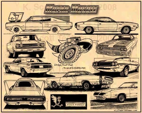 Amazon.com: Mopar Muscle Dodge Plymouth Chrysled Classic Muscle Cars 11 ...