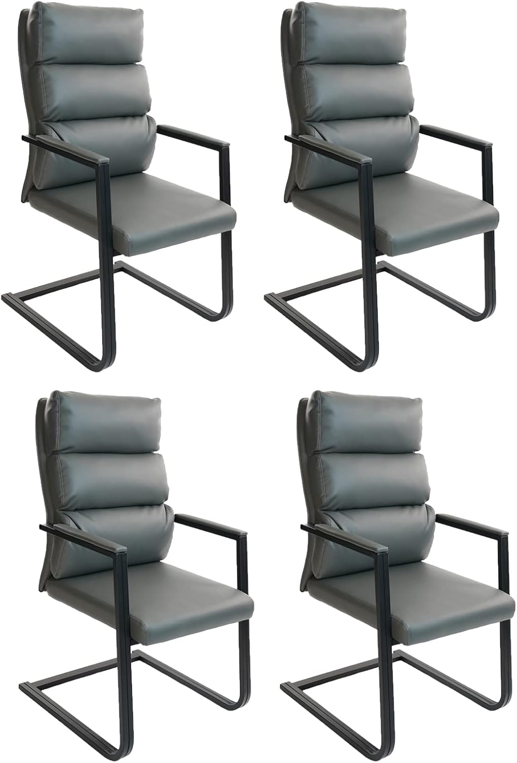 Amazon.com: CLATINA Leather Office Guest Chair, Big and Tall ...