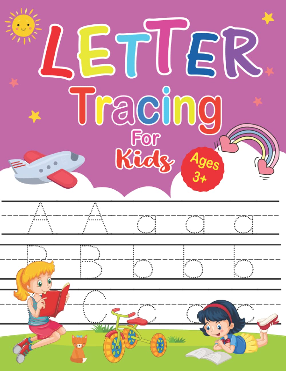 Buy Letter Tracing For Kids Ages 3+: Printing workbook for Grades 1, 2 ...