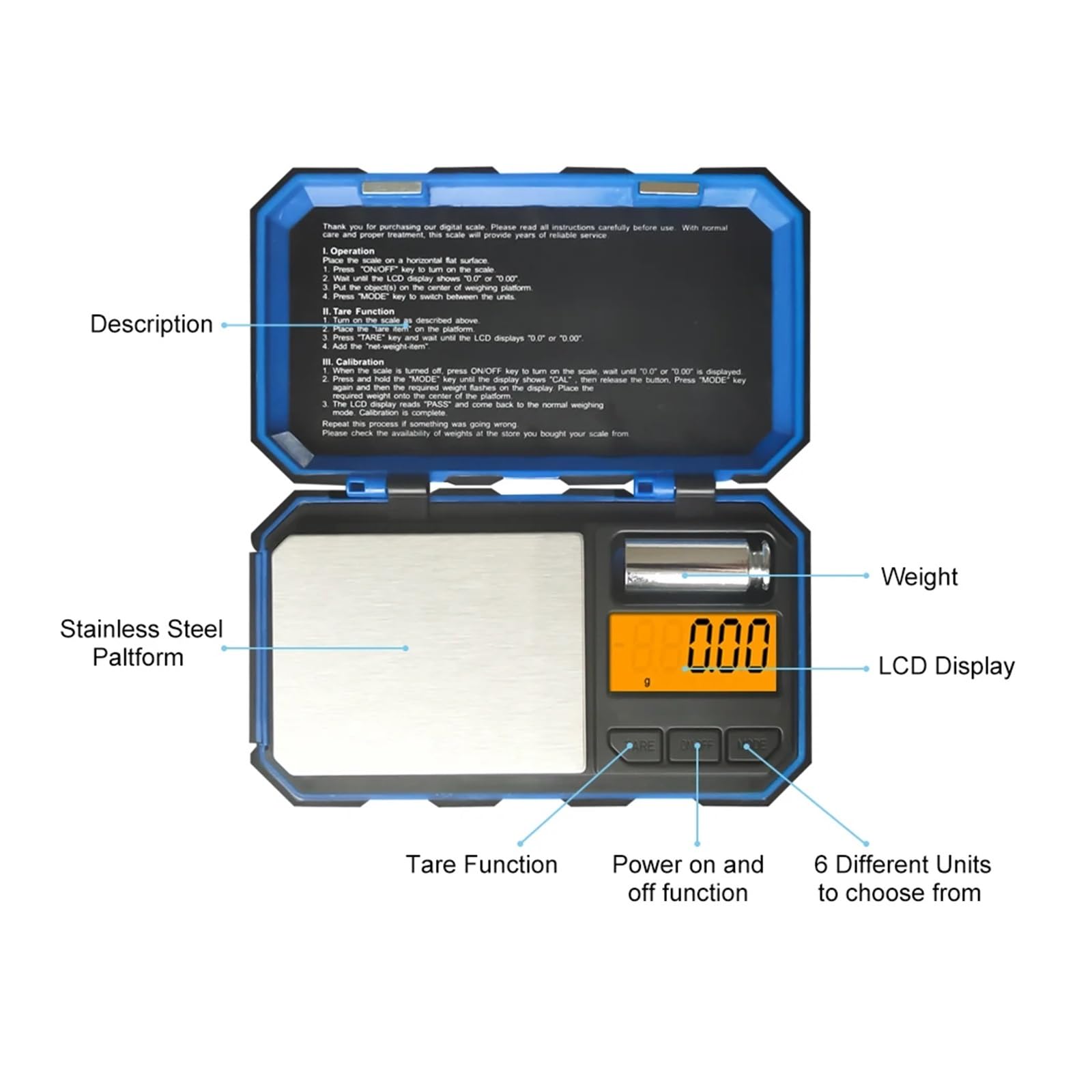 Snapklik.com : Mini Precision Digital Scales For Gold Silver Jewelry ...