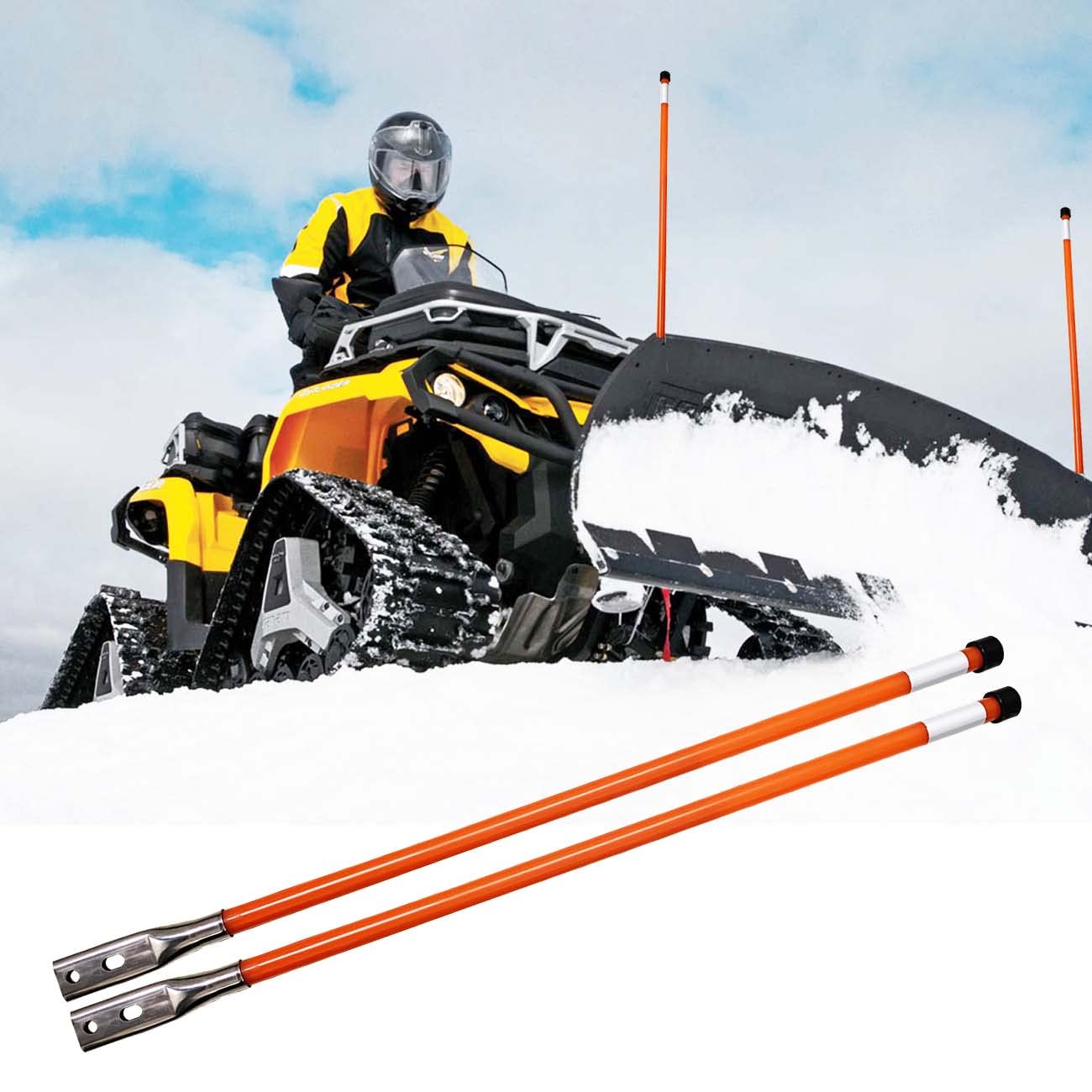 28''Snow Plow Blade Markers Guides Kit 304 Vertical Stud MountNever ...