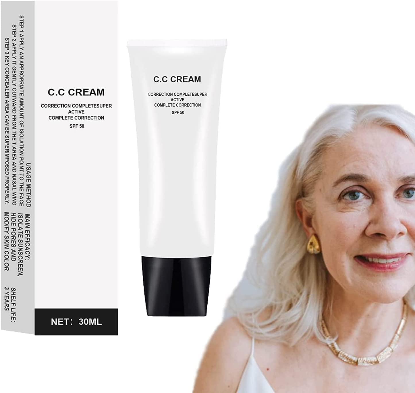 Buy Skin Tone Adjusting CC Cream Spf 50, CC Cream Self Adjusting for ...