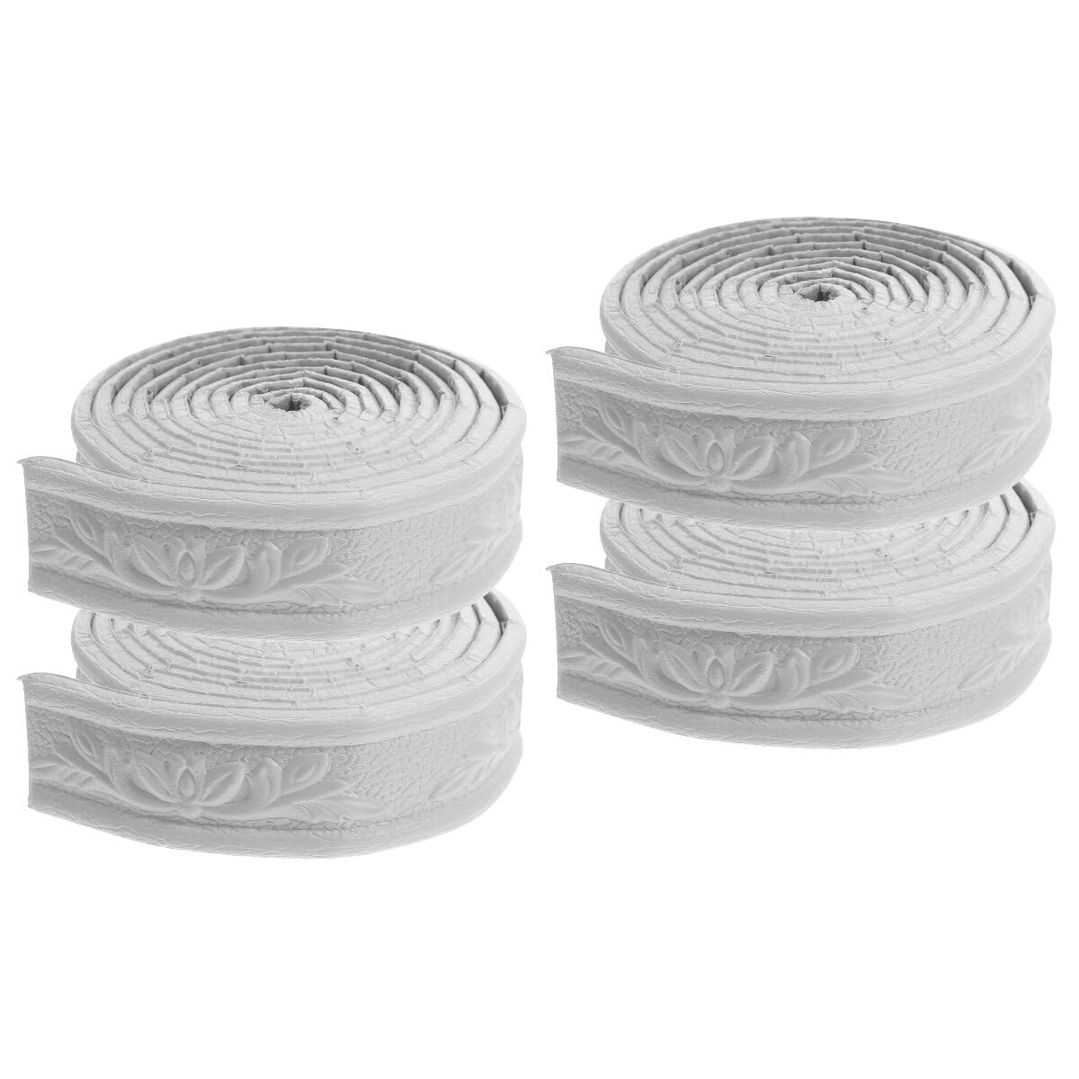 iplusmile 4Pcs Peel Stick Foam Molding Trim, Self Adhesive 3D Wallpaper ...