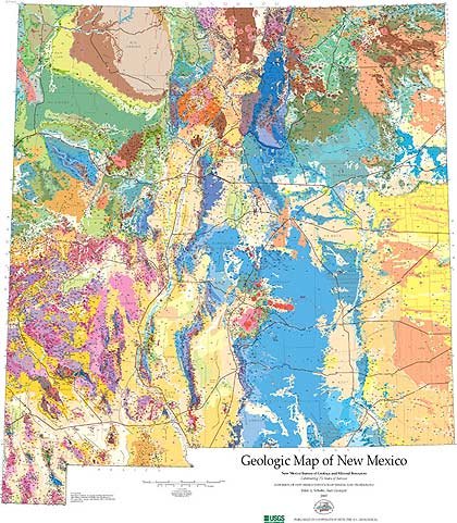 Geologic Map of New Mexico: Peter A. Scholle: 9781883905163: Amazon.com ...