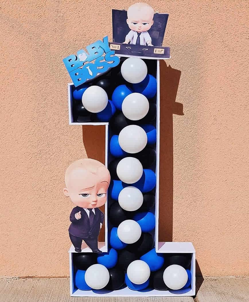 Mosaic Balloon Frame Light Up Marquee Pre-Cut Kit Number 1 Cut-out 3ft ...