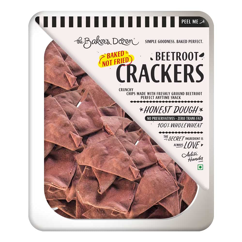 The Baker's Dozen Beetroot Crackers, 100 g : Amazon.in: Grocery ...
