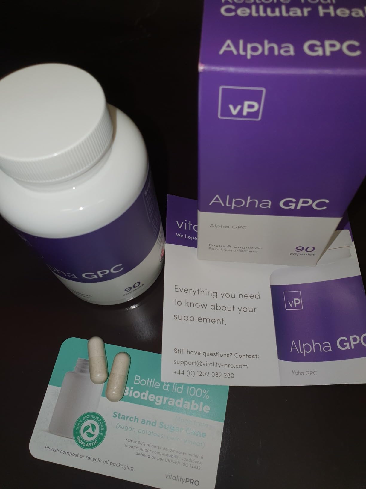 Alpha GPC 300mg x 90 Capsules - Over 99% Purity and 40% Choline Third ...