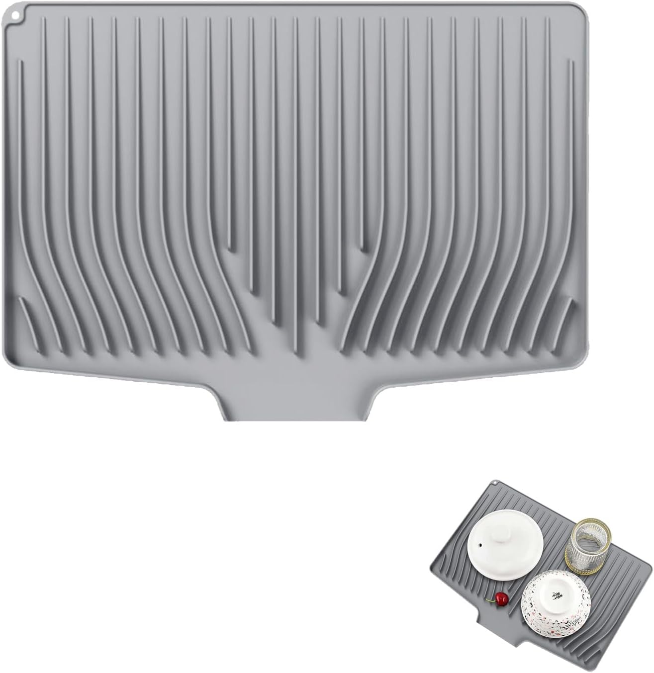 Amazon.com: Large Premium Silicone Dish Drainers for Kitchen Counter ...