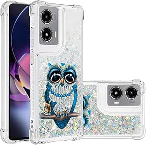 Amazon.com: Monwutong Slim Fit Phone Case for Motorola G Stylus 5G 2024,Bling Crystal Quicksand ...