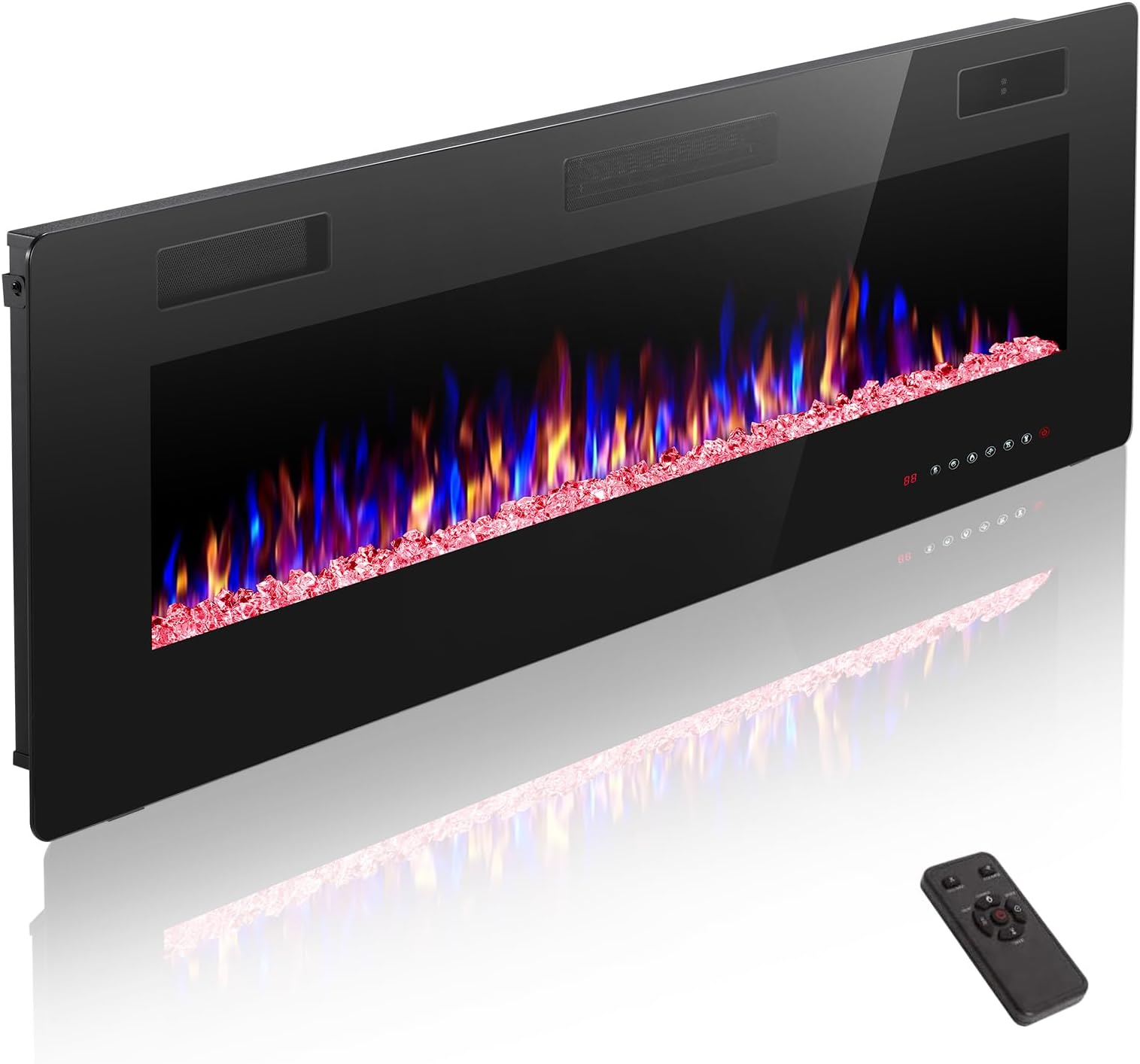 Amazon.com: Panana Electric Fireplace Recessed and Built in, Wall ...