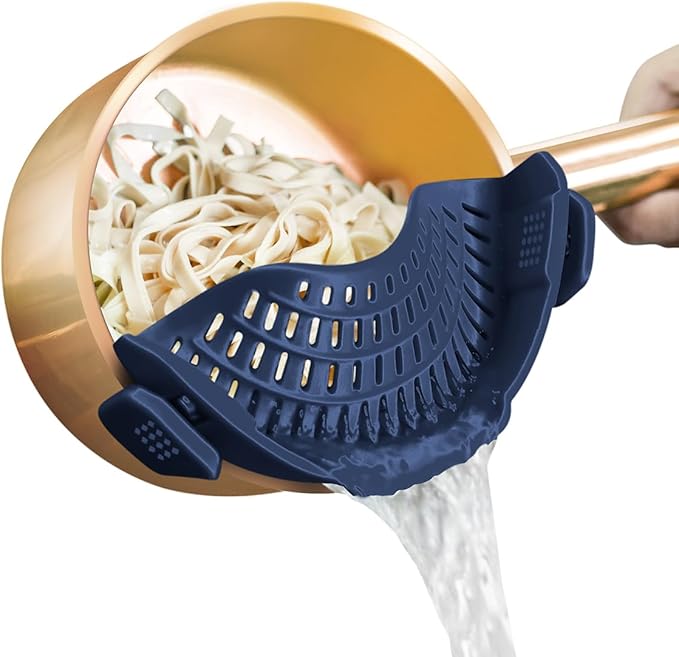 Amazon.com: AUOON Clip On Strainer Silicone for All Pots and Pans ...