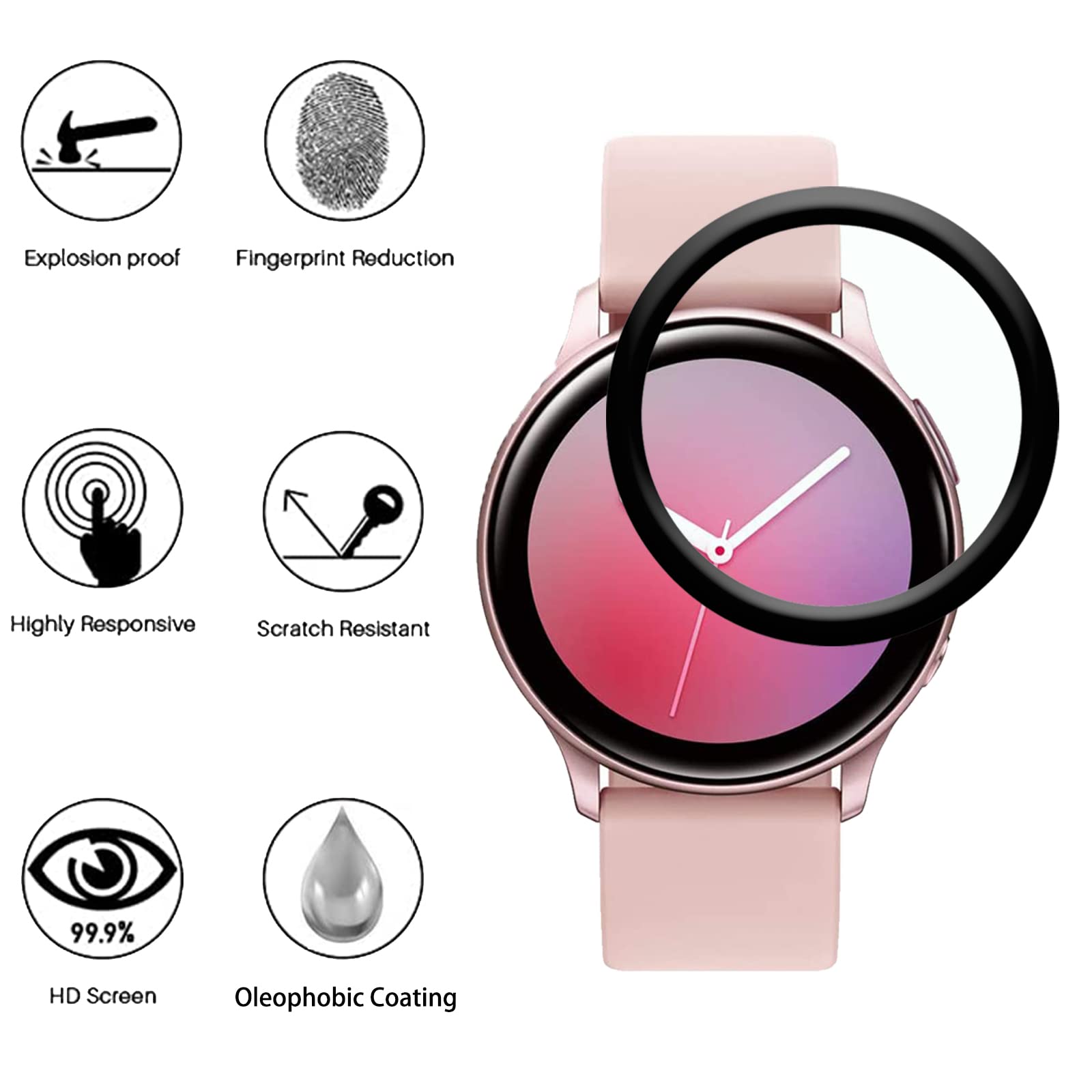 Samsung Galaxy Watch Active (40mm) Screen Protector, Alien