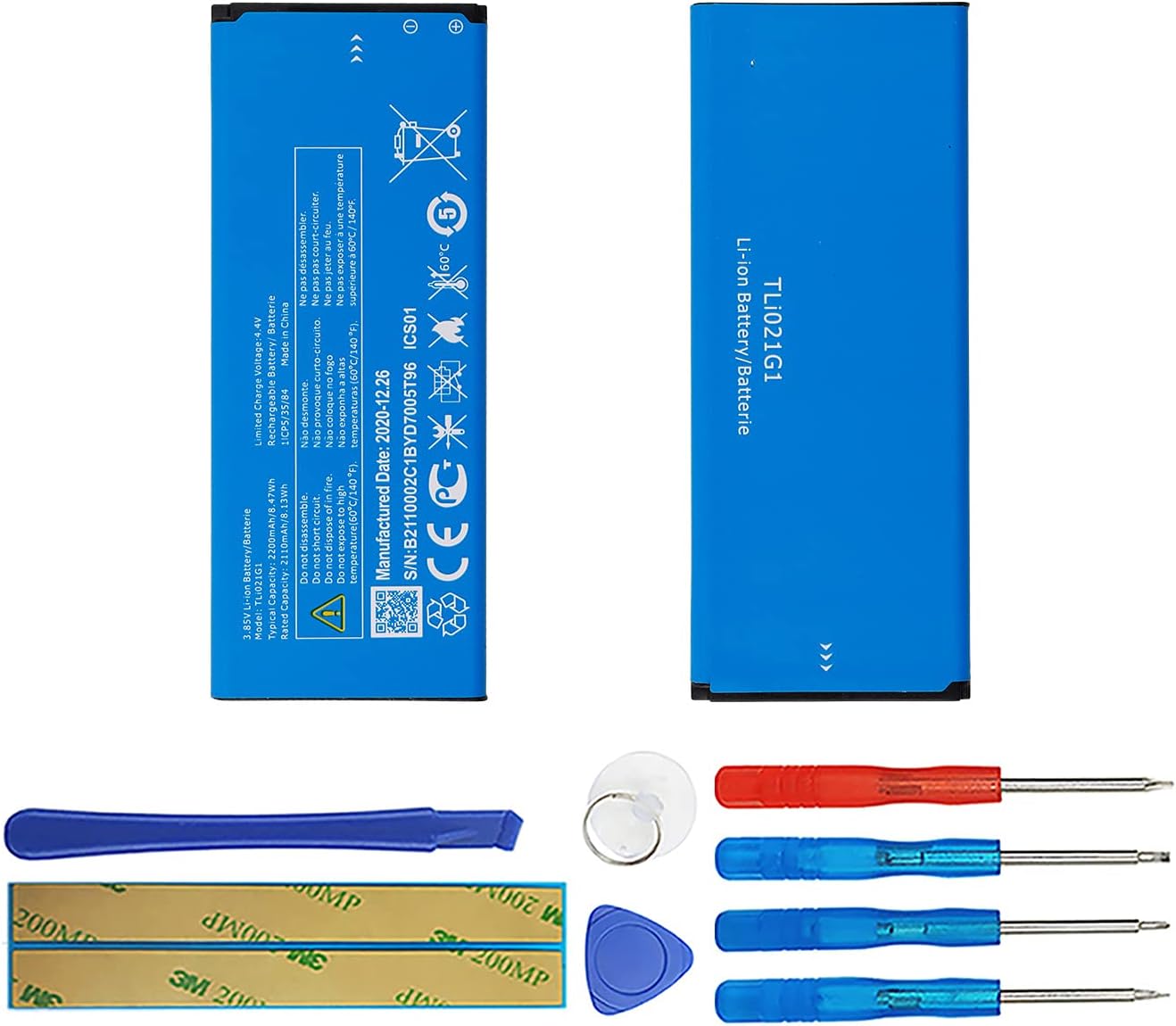 Amazon.com: E-YIIVIIL Replacement Battery TLI021G1 Compatible with ...