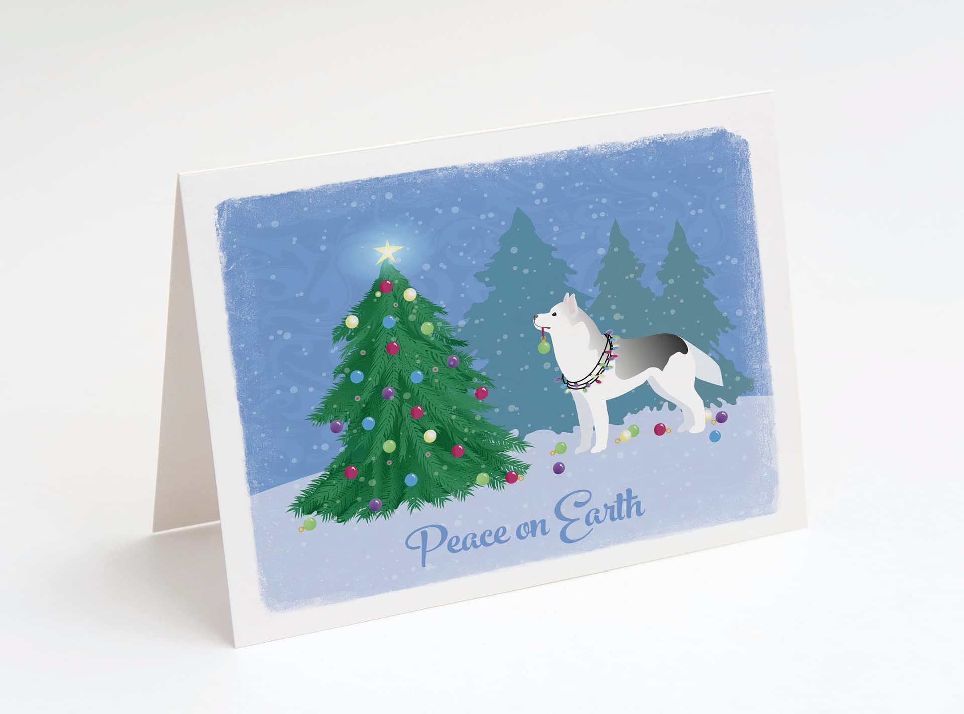 Amazon.com : Siberian Husky (Grey Silver) | Dog Breed Peace on Earth ...