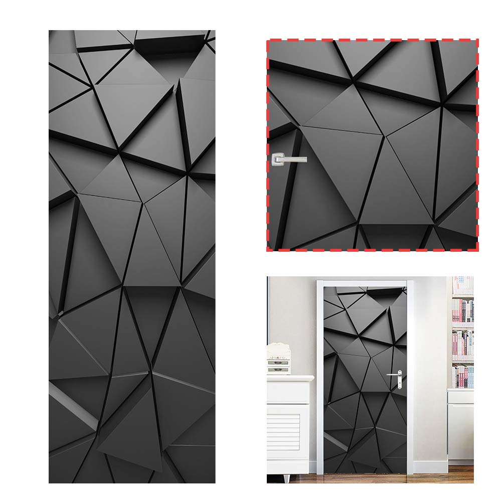 Amazon.com: Denpetec 3D Door Mural Sticker,Self-Adhesive Removable Wall ...