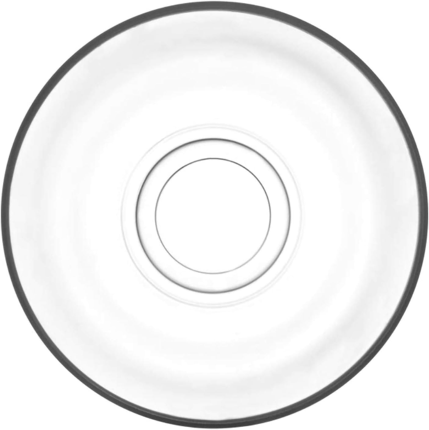 STOBOK Coffee & Tea Saucers 4pcs Clear Coffee Plates Round Cup Saucers ...