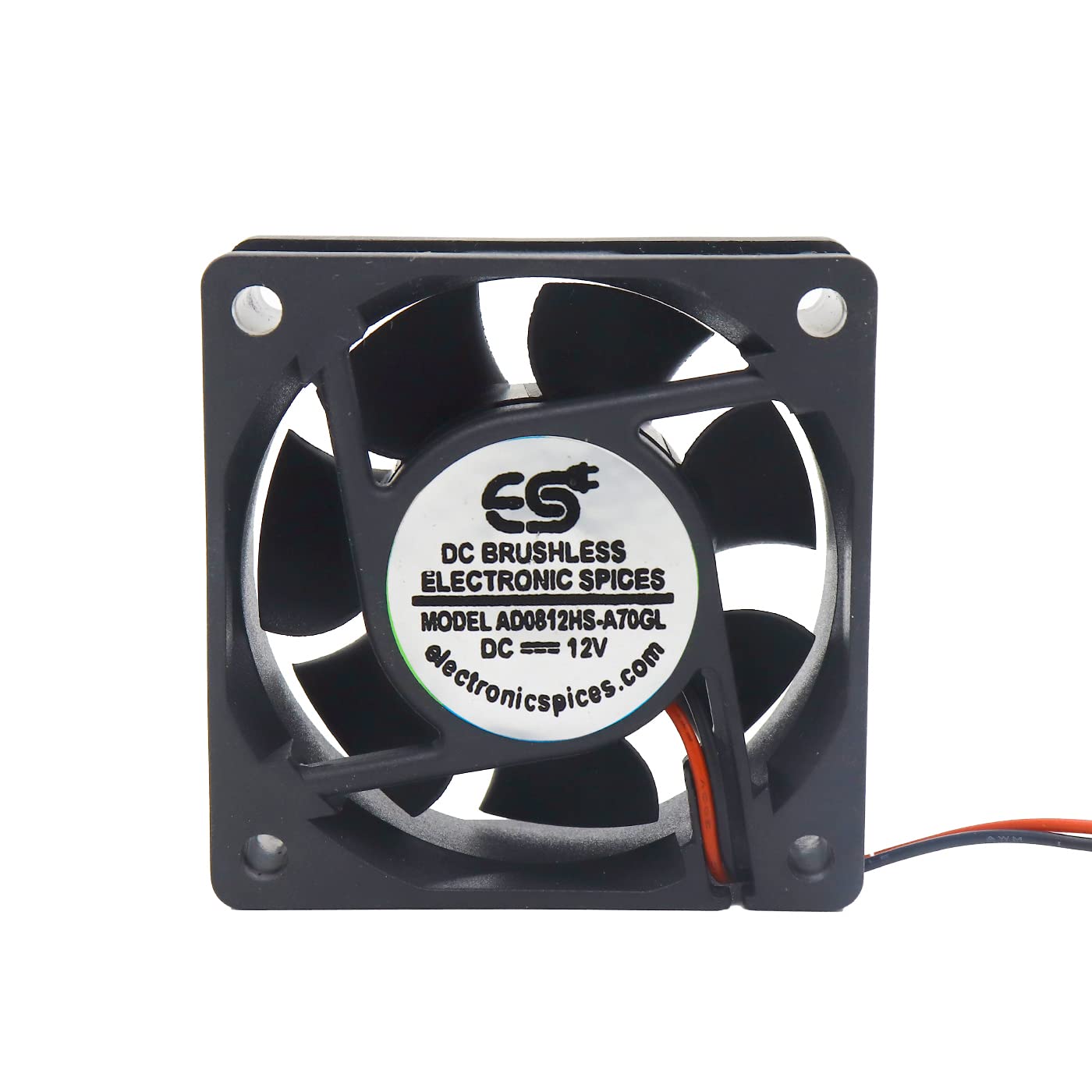 Electronic Spices Mini 6025 2.40 inch (60x60x25mm) Brushless 12V DC ...
