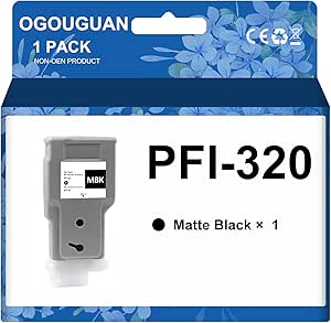 Amazon.co.jp: OGOUGUAN 互換インクタンク PFI320 PFI-320 300ML キャノン PFI320BK PFI-320BK 対応機種: Canon ...
