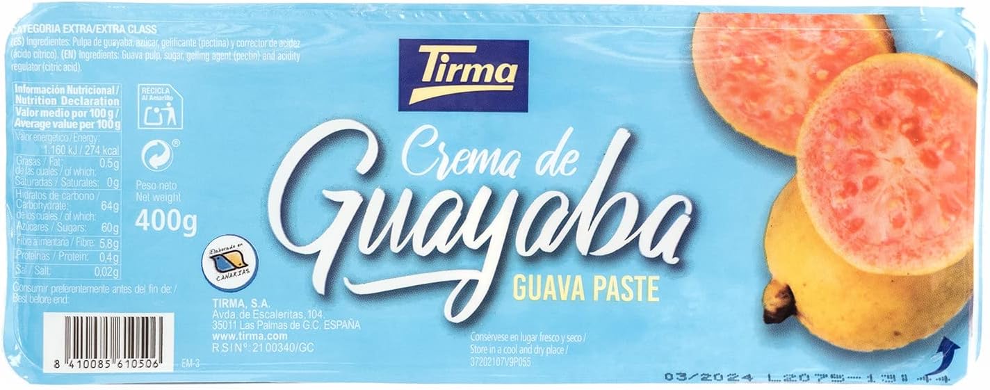 Tirma Crema de Guayaba | Dulce de Canarias | Mermelada | Pasta ...