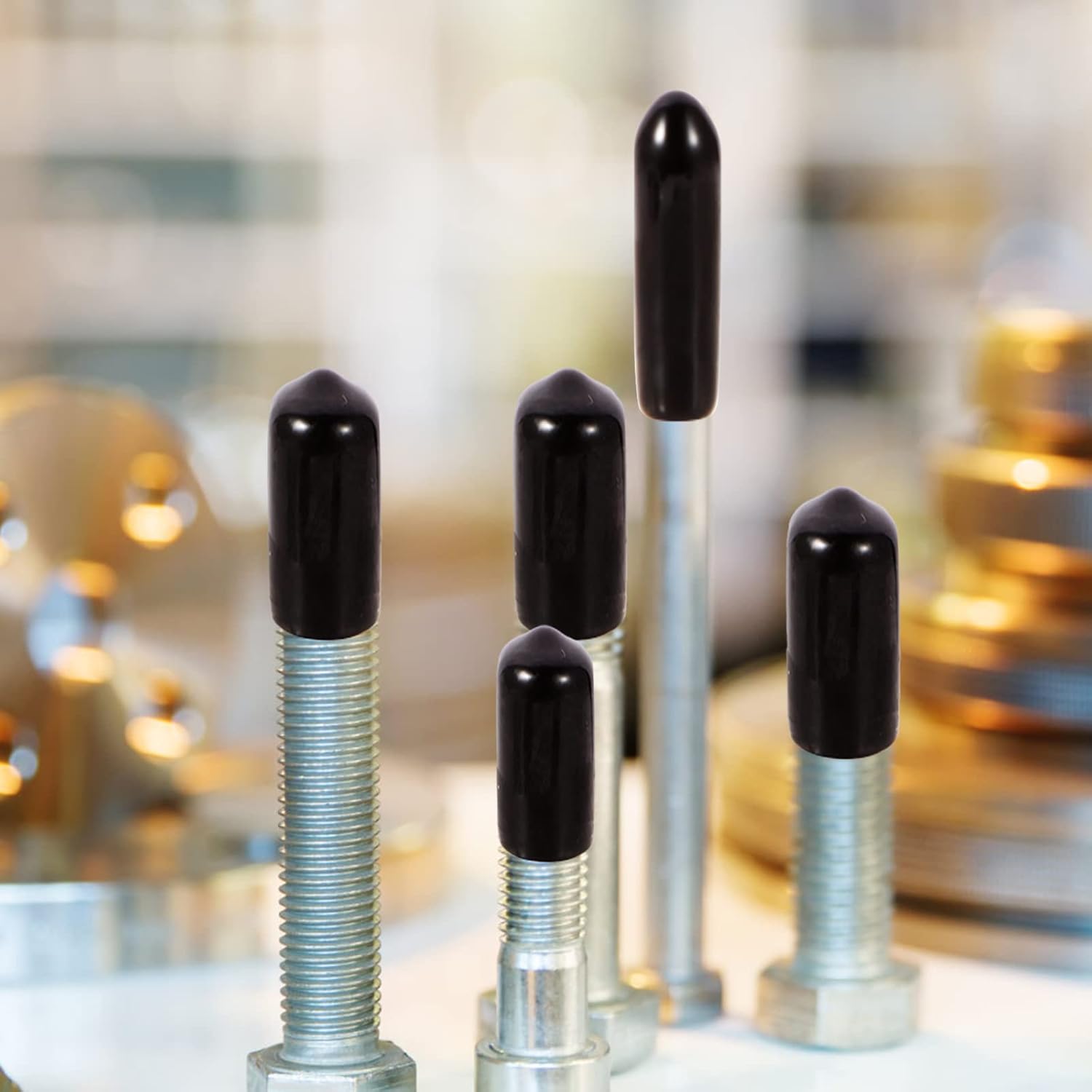 Aleric 163 tapas de extremo de goma, tapas redondas para pernos, tapas de extremo de vinilo ...