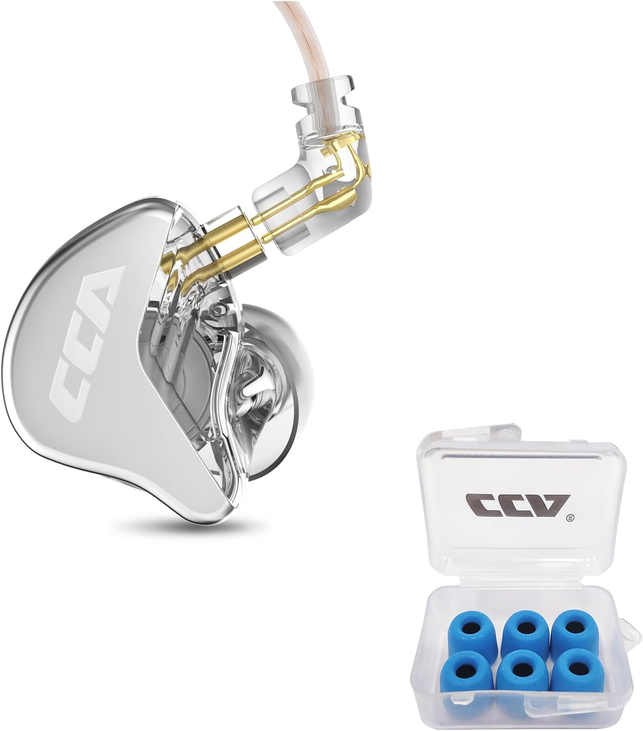 Amazon.com: CCA CRA in Ear Monitor Headphones Memory Foam Earbud Tips ...