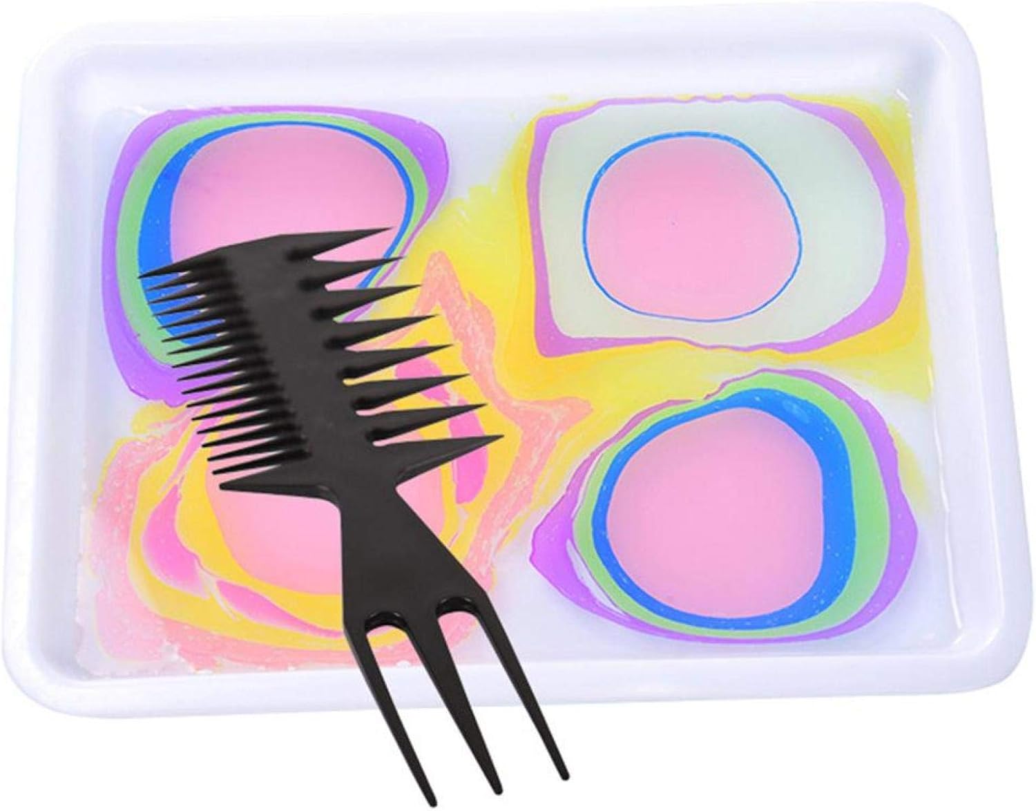 Water Marbling Painting Comb 3 in 1 Marbling Comb Professional Plastic ...