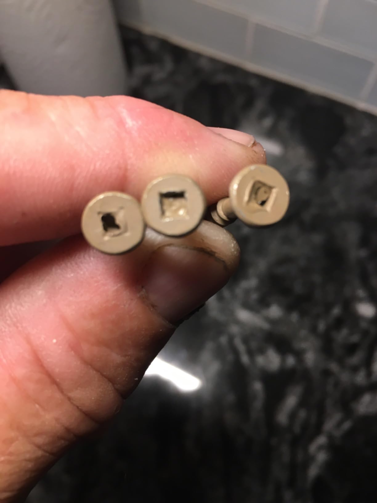 8 X 1-1/4" Flat 4 Lug Robertson® 2/3 Aster Lo-Root®, Deck Screws, Brown ...