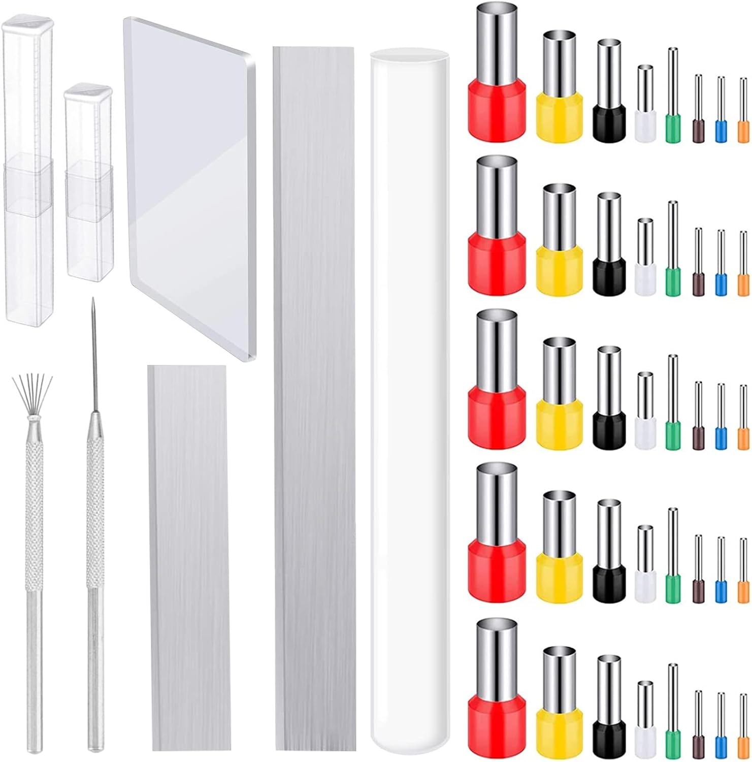 Buy Gukasxi 48 Pieces Clay DIY Tool Set, Acrylic Clay Roller, Acrylic ...