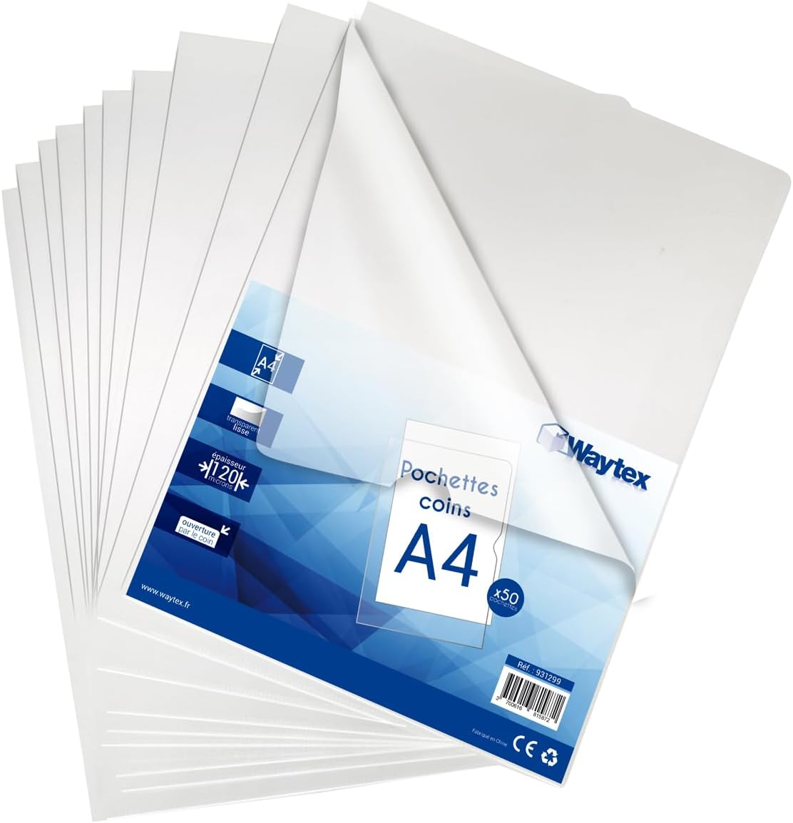 perfect line 200 pochettes transparentes pour documents DIN-A4 ...