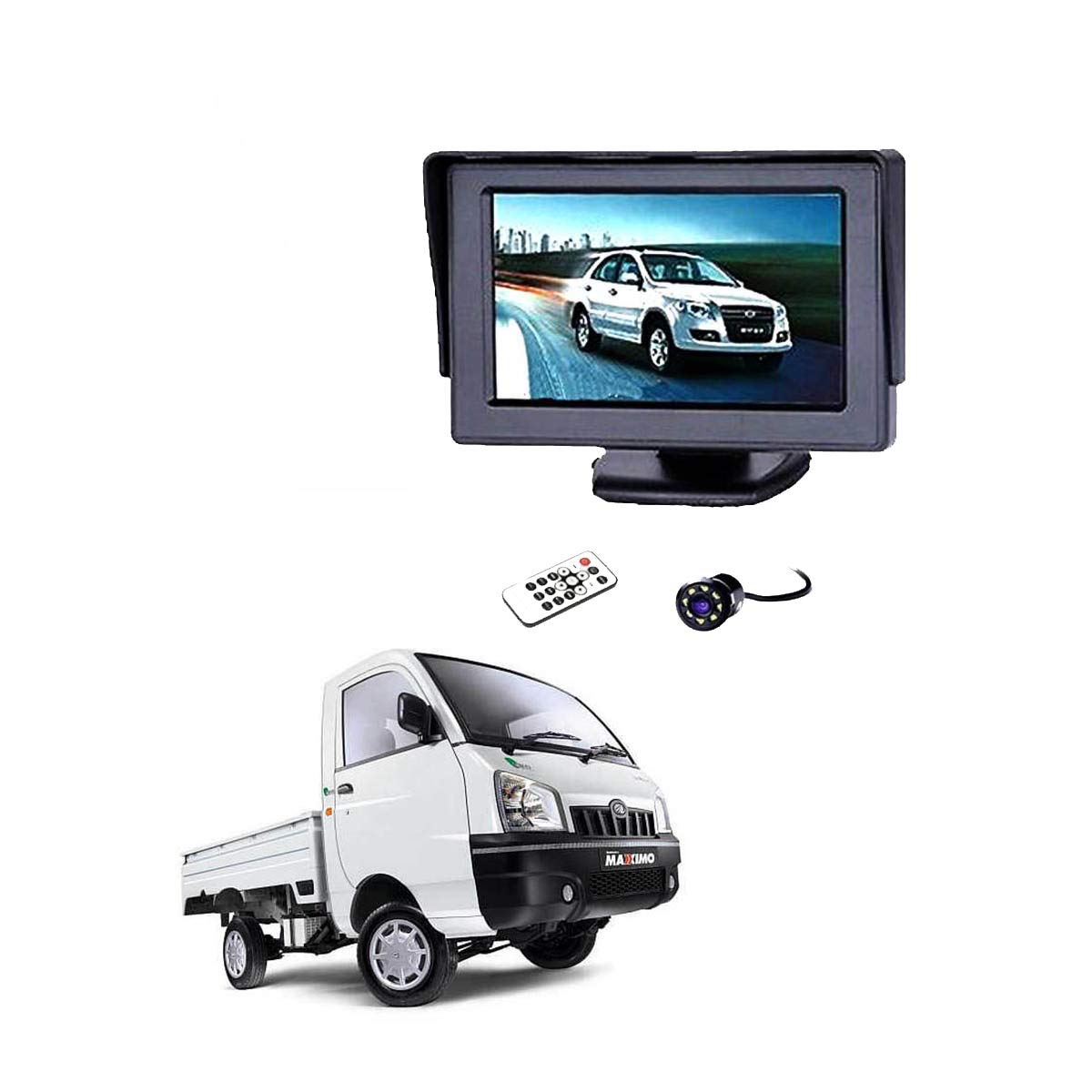 Buy AutokraftZ Combo of Car Rear View Kit and TFT LCD Monitor with Car ...