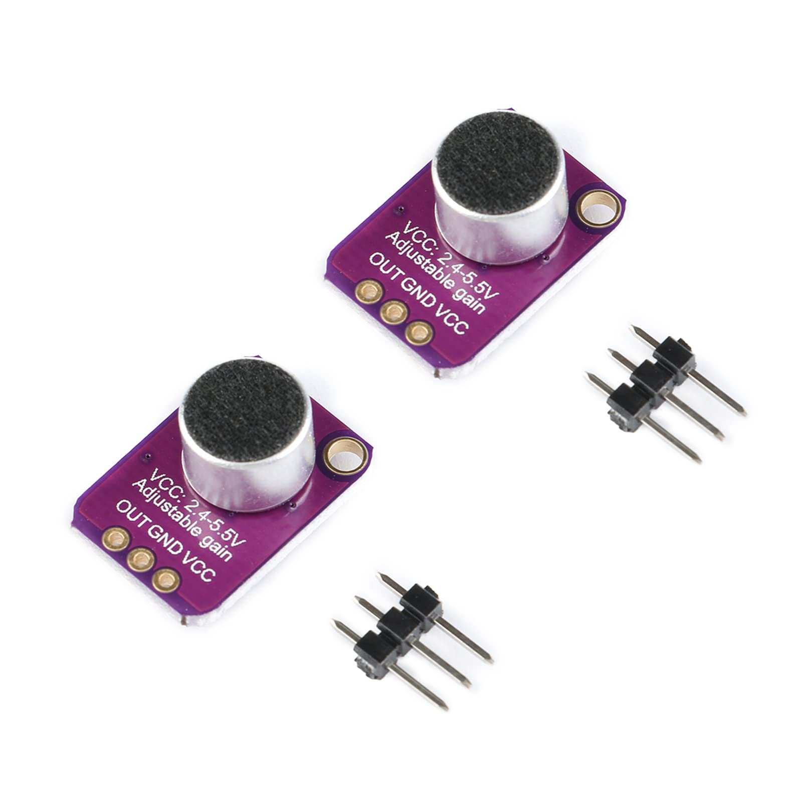 Snapklik.com : 000 JESSINIE 2Pcs MAX4466 Sound Sensor Amplifier Module ...