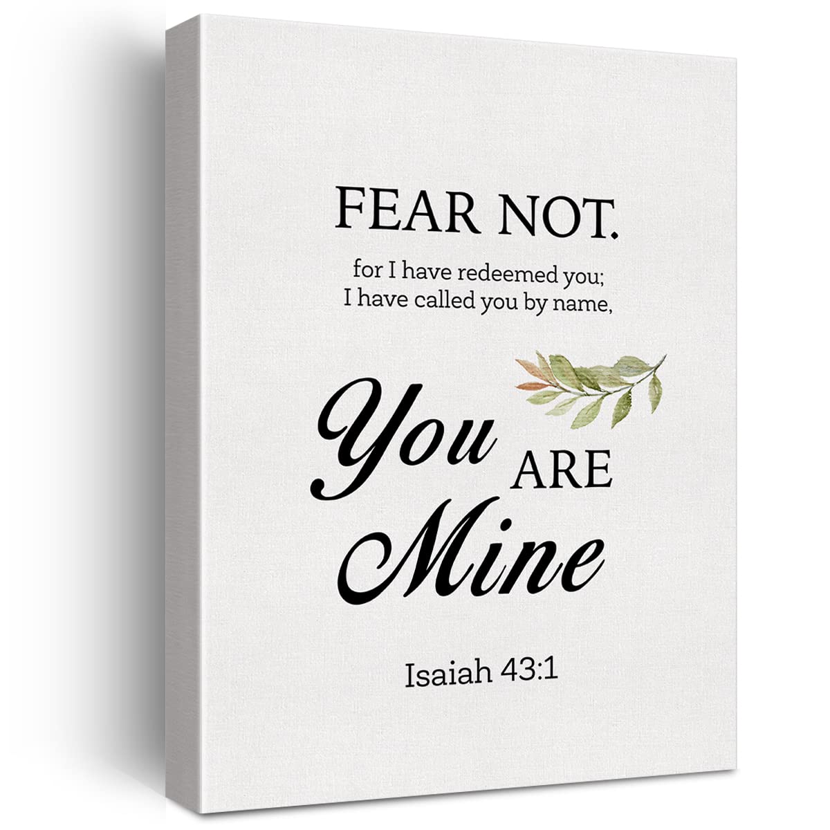 Amazon.com: LEXSIVO Bible Verse Isaiah 43:1 Fear Not for I Have ...