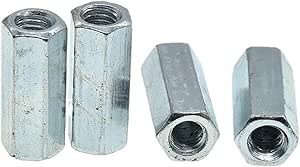 Amazon.co.jp: BMPAALN M5 M6 M8 M10 M12 M14 M16 M18 M20 Rod Coupling Hex Nut Steel Zinc Plated ...