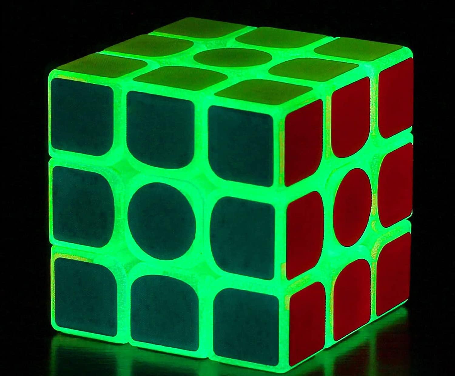 Amazon.com: Fluorescent Speed Cube 3x3x3 Glow in Dark Luminous Speed ...