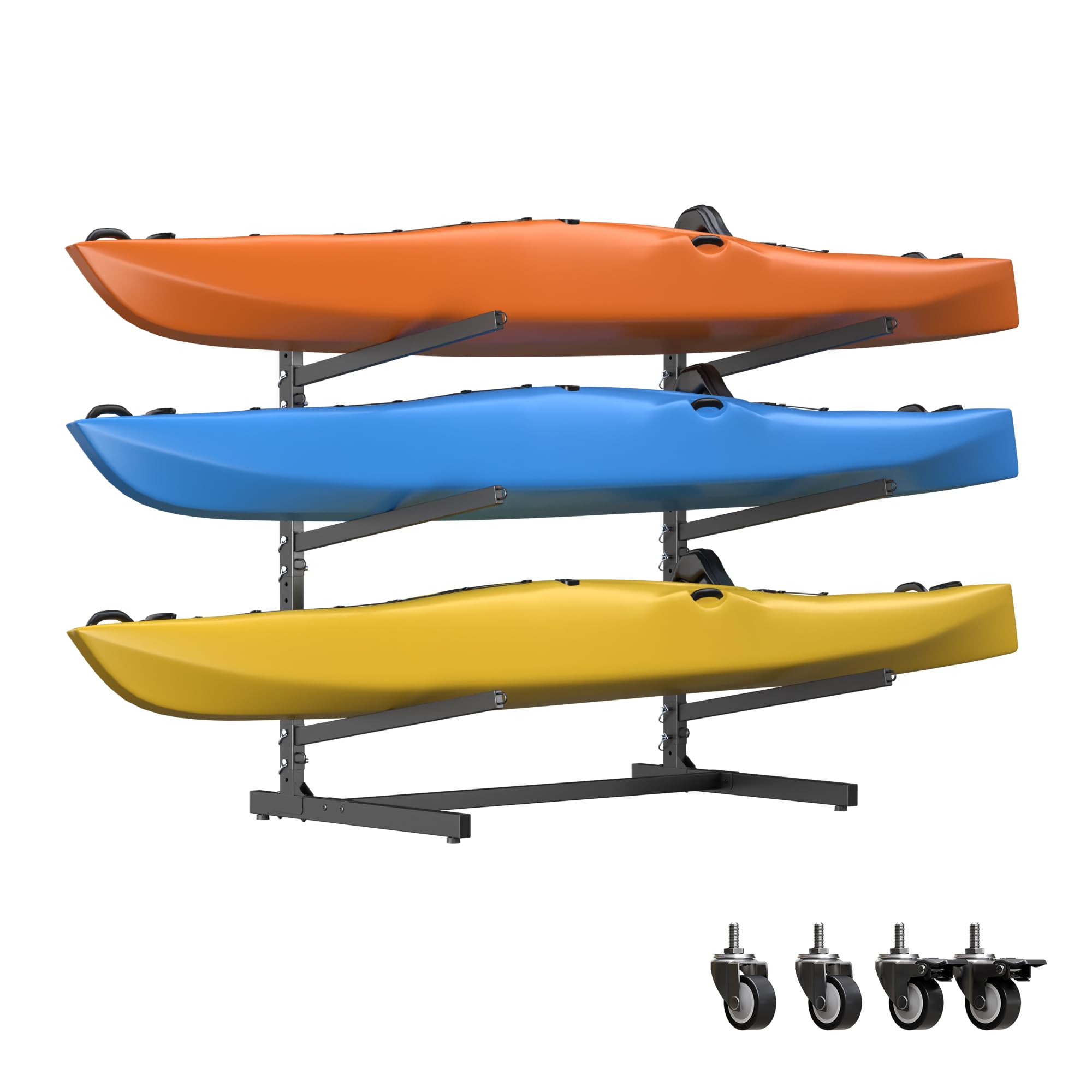 Snapklik.com : GangMei Kayak Storage Rack, Freestanding Kayak Stand