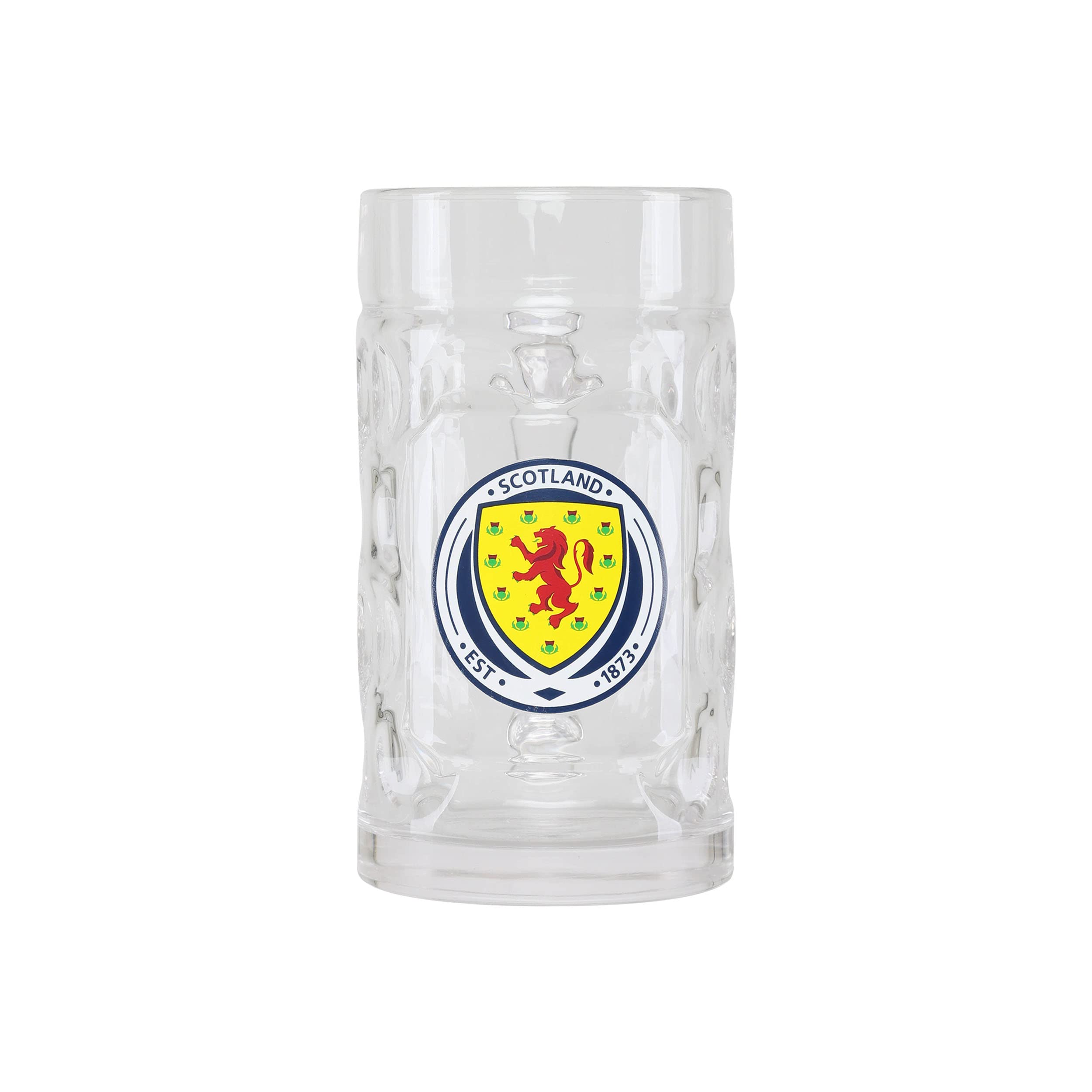 FOCO Official Scotland Football Dimple Stein Glass 500ml : Amazon.co.uk ...