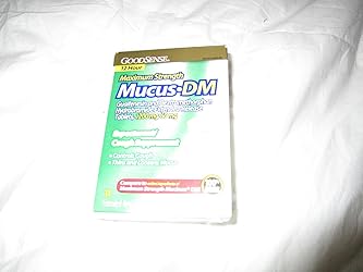 Amazon.com: GoodSense Maximum Strength Mucus DM Expectorant and Cough ...