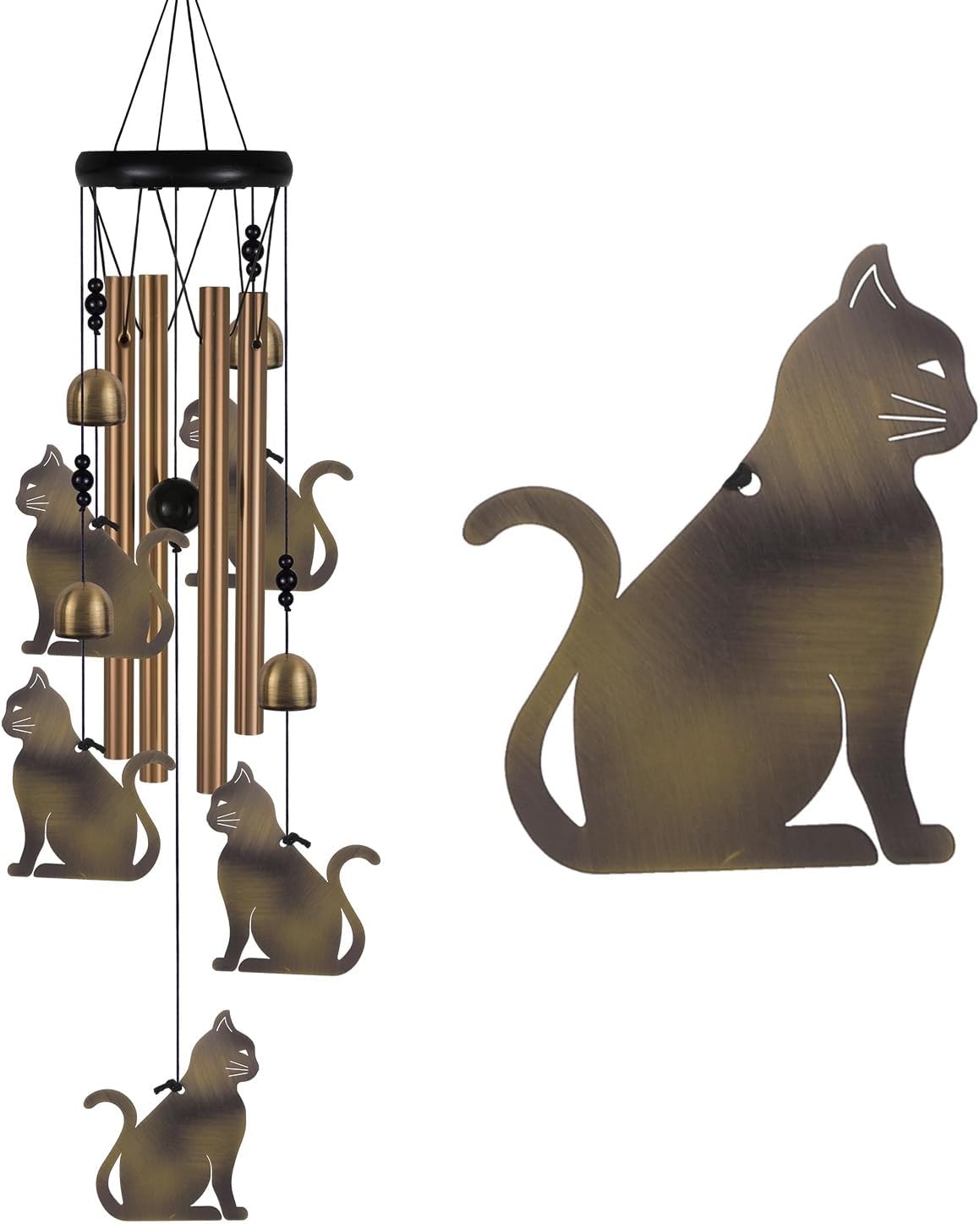 Amazon.com : Cat Wind Chimes for Garden, Gifts for Mom, Home, Balconies ...