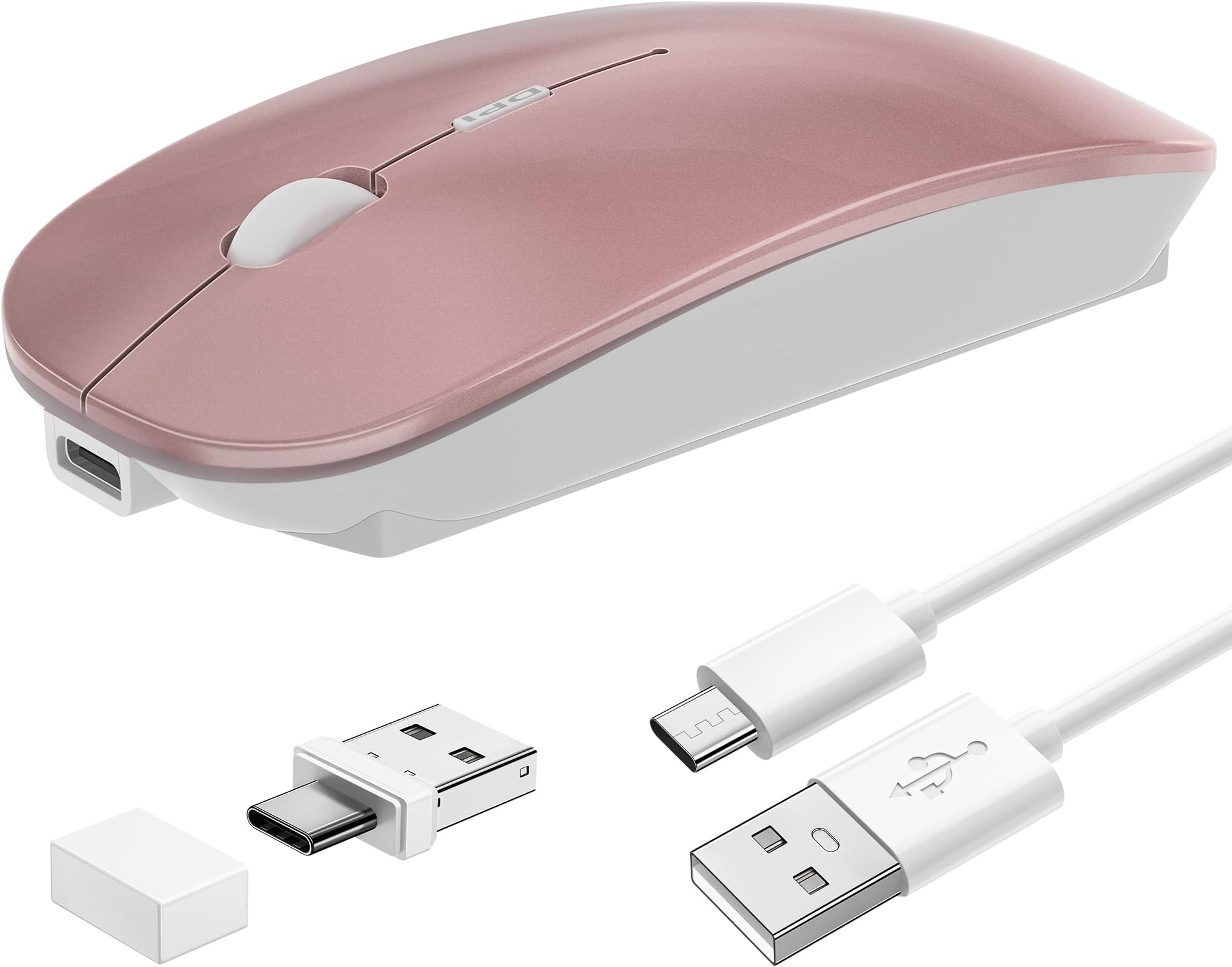 Amazon.com: ShuGuoTu 2.4GHz Wireless Bluetooth Mouse, Dual Mode Slim ...