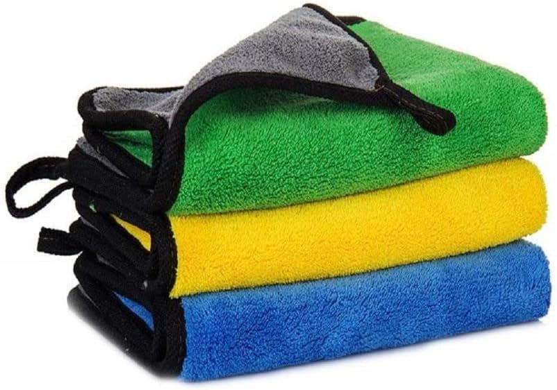 SELTOS 800 GSM, Microfiber Double Layered Cloth 50x70 Cms 2 Piece Towel ...