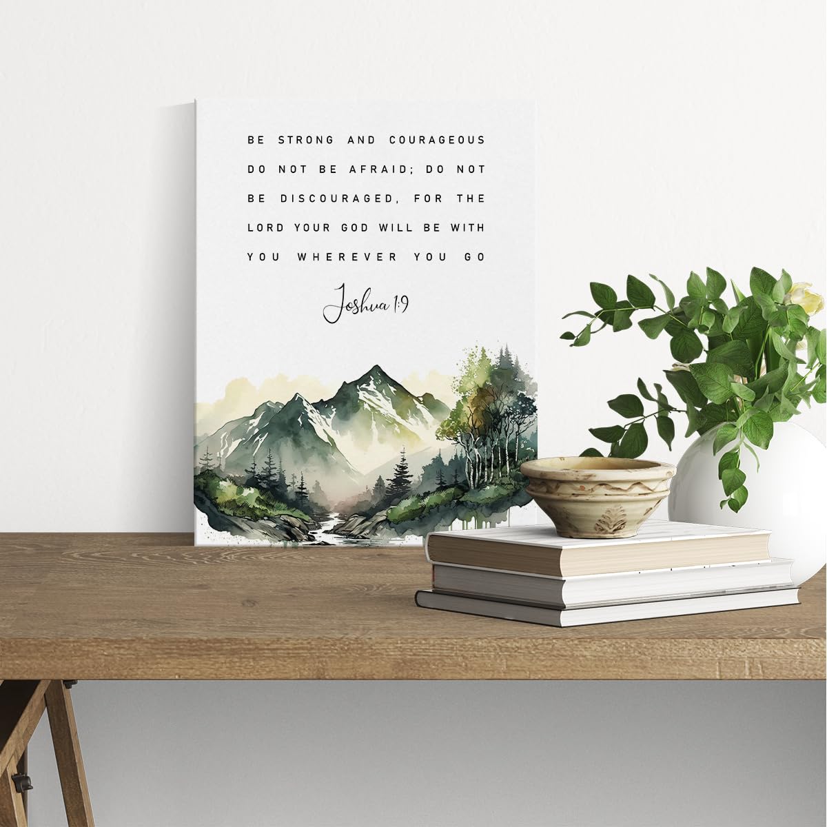 Snapklik.com : Motivation Bible Verse Canvas Wall Art Farmhouse Decor Positive Affirmation ...